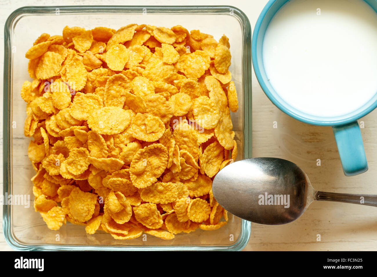 Close up of cornflakes Stock Photo - Alamy