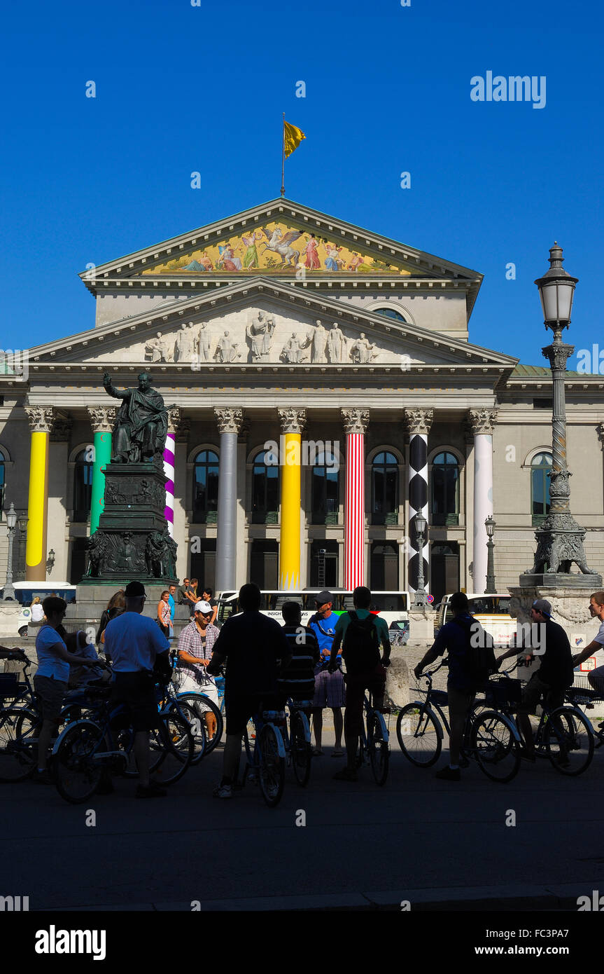 Image of the opera house in Munich at sunset Stock Photo - Alamy