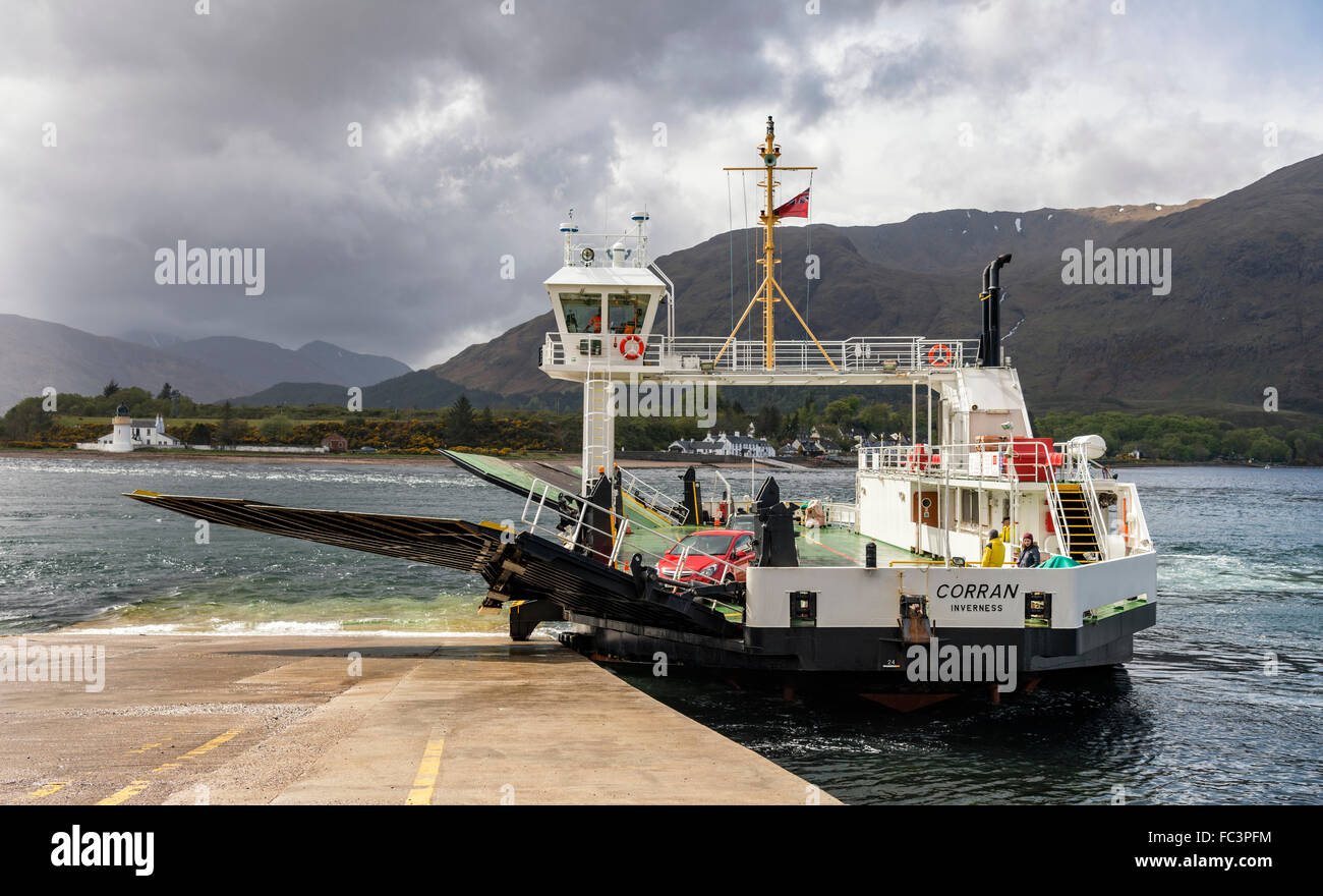 The Corran ferry from Ardgour, to Nether Lochaber Stock Photo - Alamy
