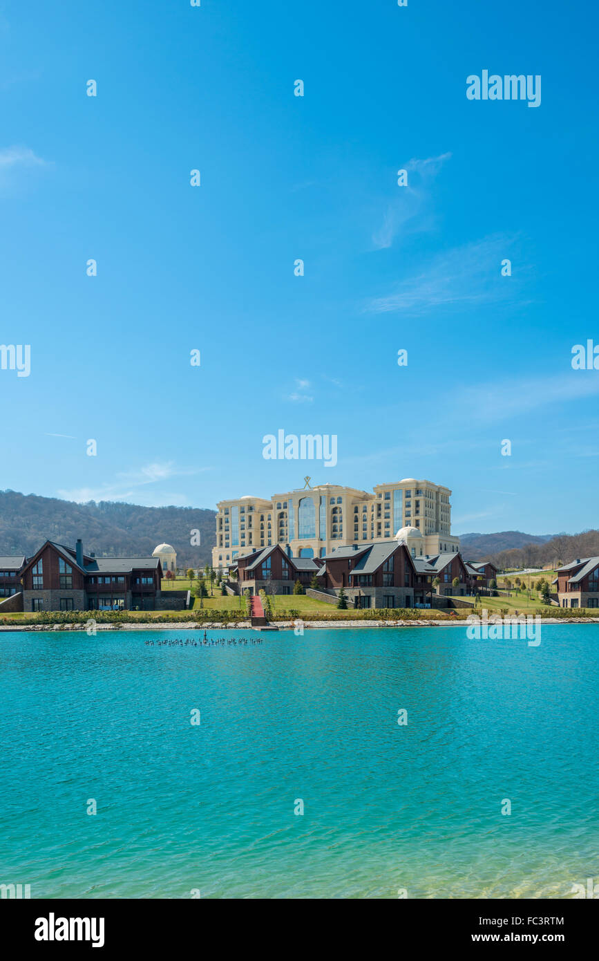 Quba - MARCH 26, 2015: Quba Rixos Hotel on March 26 in Azerbaija Stock ...