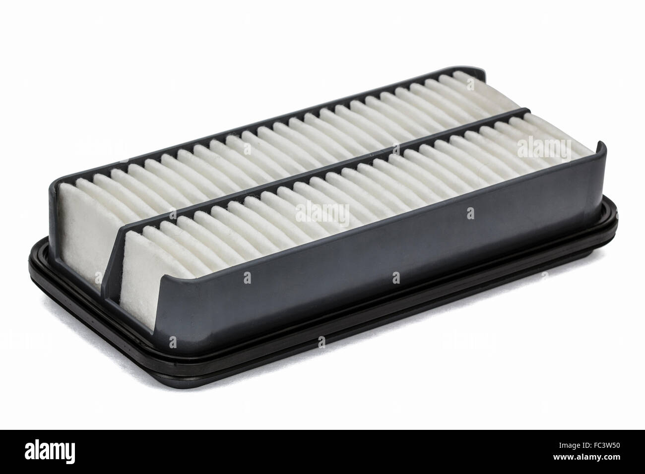 Car filter close-up, auto spare part, isolated on white, with clipping ...