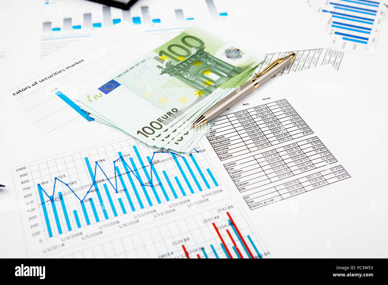 financial charts and graphs Stock Photo - Alamy