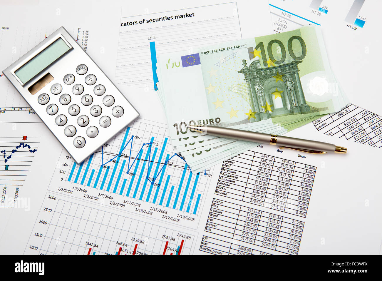 financial charts and graphs Stock Photo - Alamy