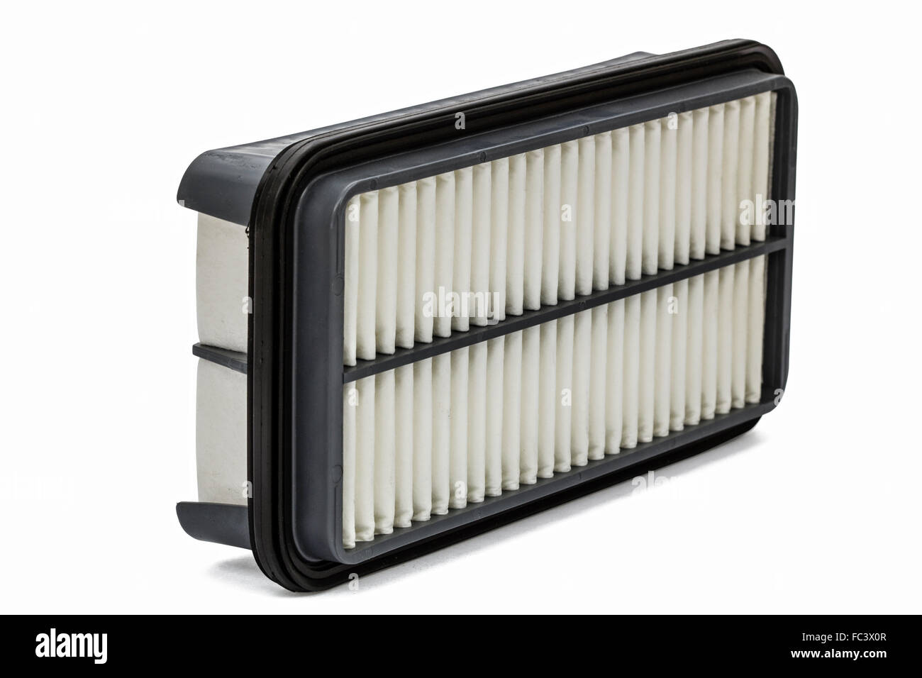 Car filter close-up, auto spare part, isolated on white, with clipping ...