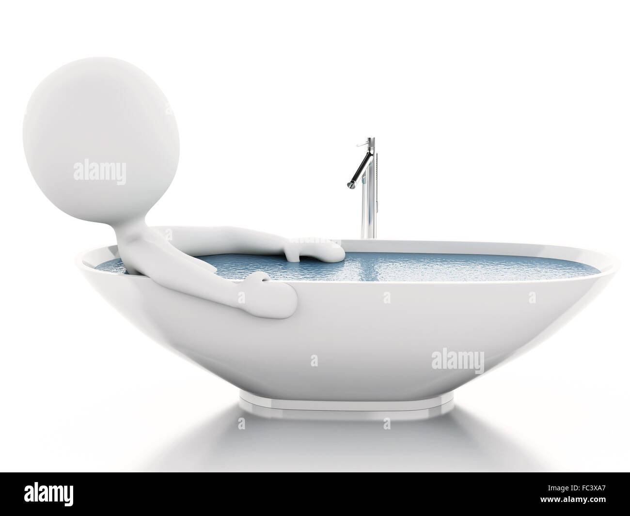 Person bath cartoon hi-res stock photography and images - Alamy