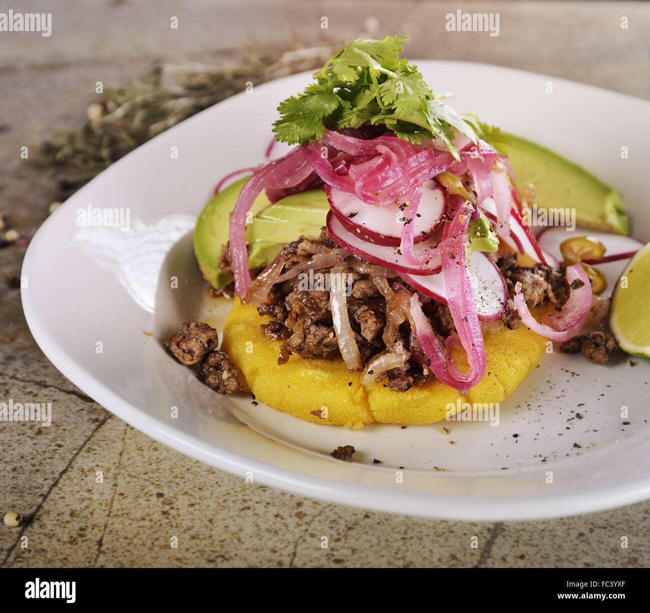 Beef arepa hi-res stock photography and images - Alamy