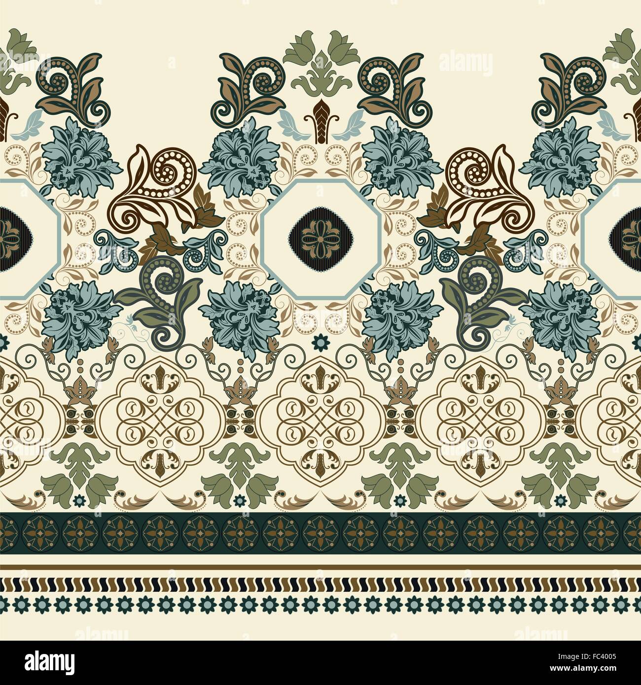 Bright colorful striped floral pattern Stock Vector Image & Art - Alamy