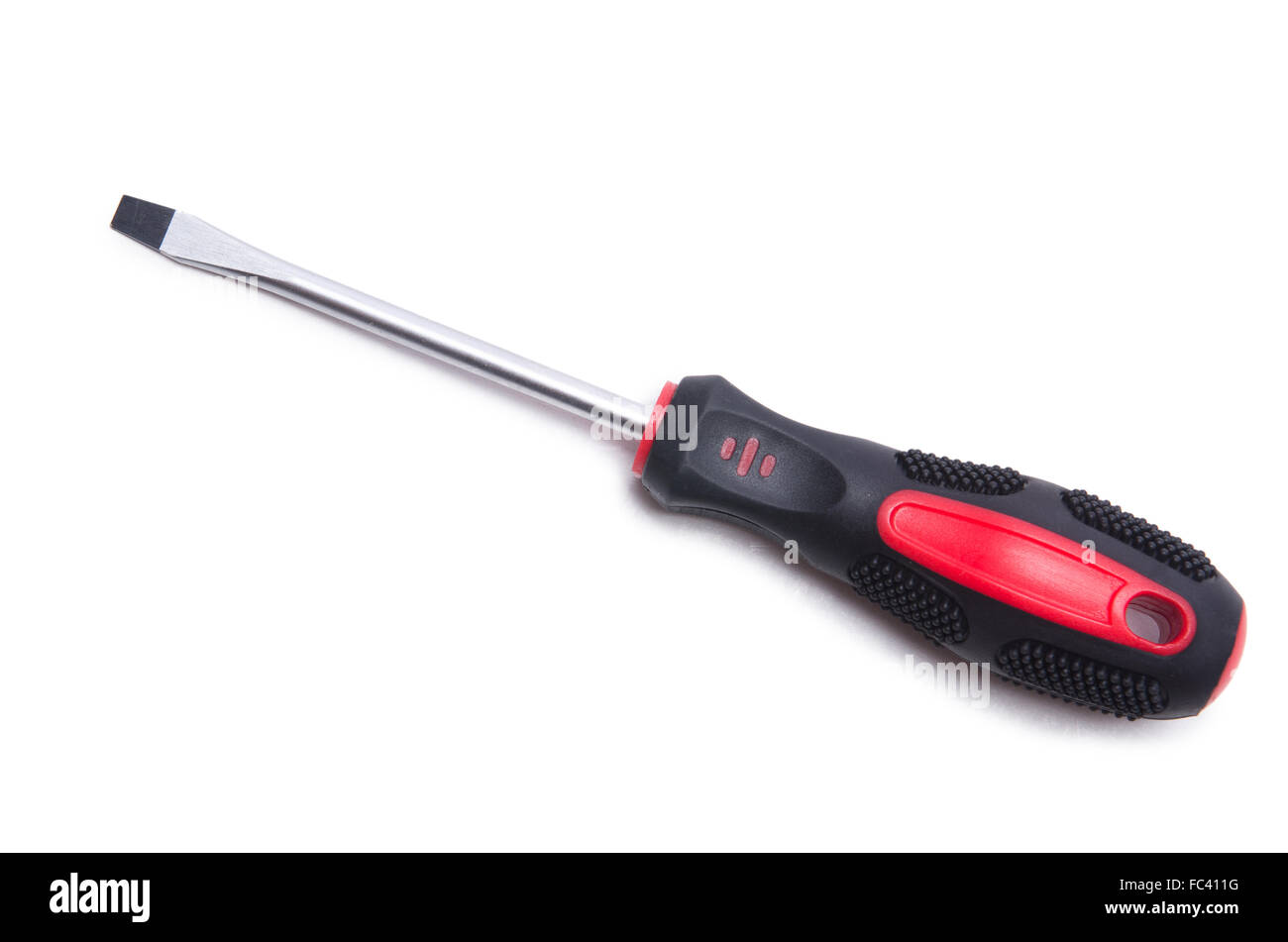 Screwdriver set isolated on the white background Stock Photo - Alamy