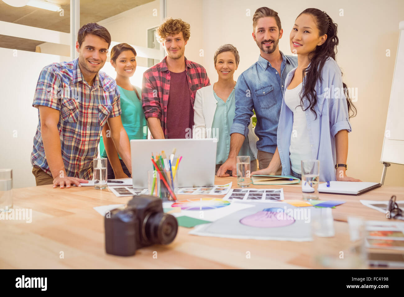 portrait of a creative team Stock Photo - Alamy