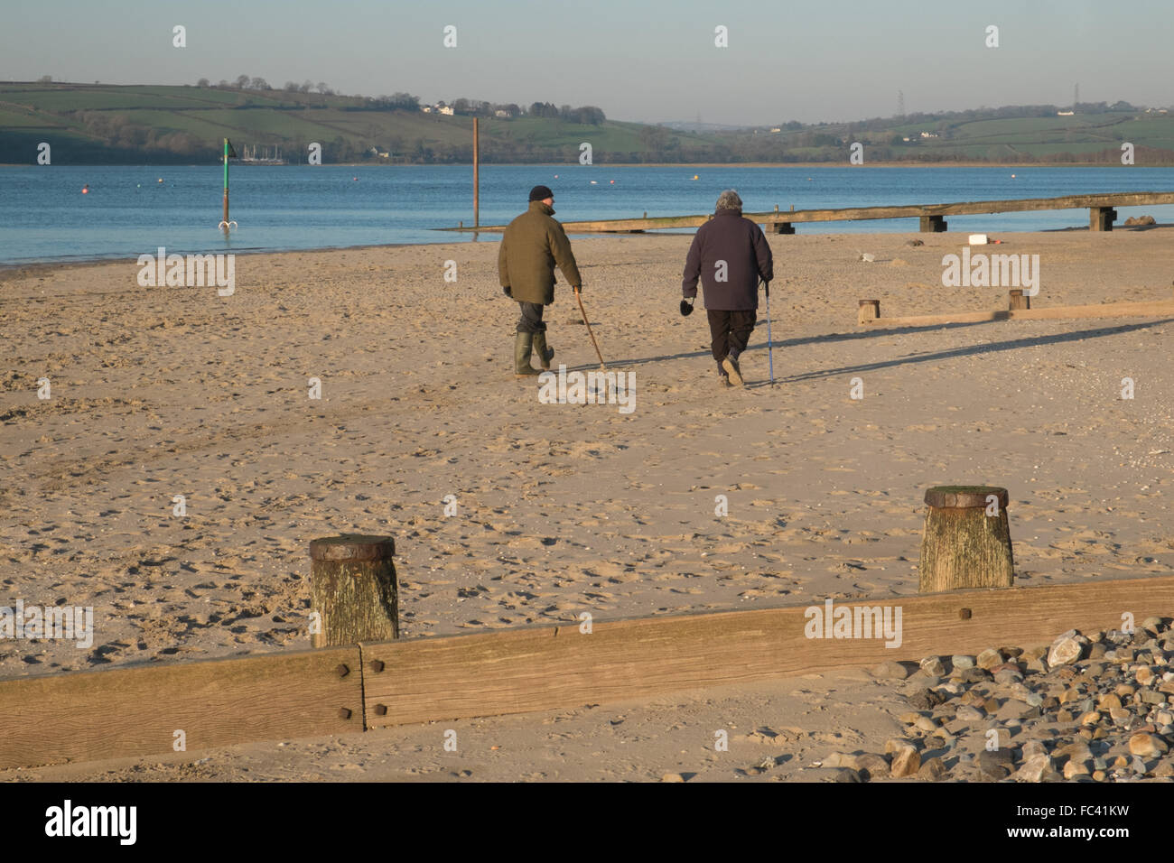 Ferryside Beach, Carmarthenshire, Wales, UK. 20th January, 2016. After ...