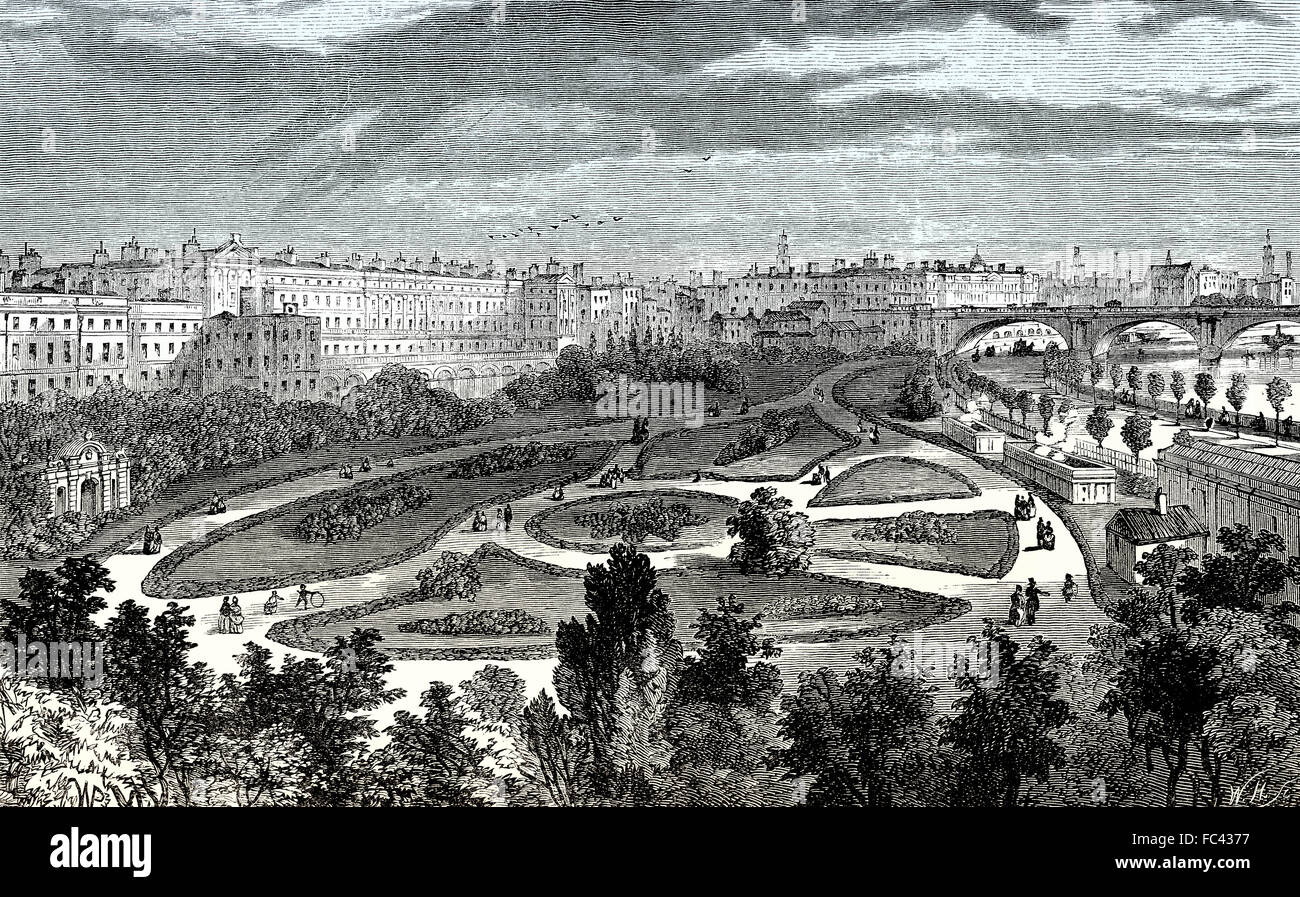 19th century london embankment hi-res stock photography and images - Alamy