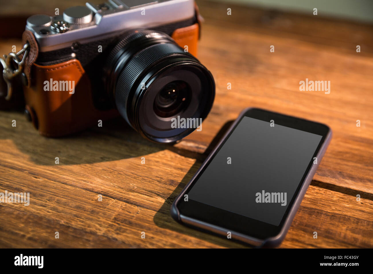 A beautiful brown fashioned camera Stock Photo - Alamy