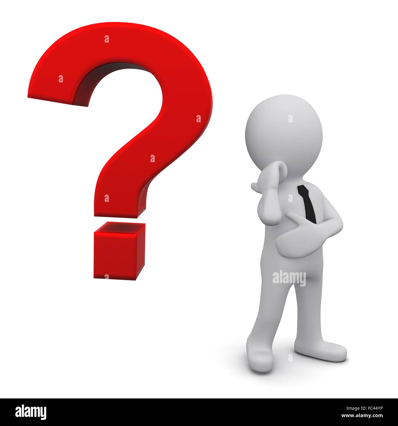 Black question mark white figure hi-res stock photography and images ...
