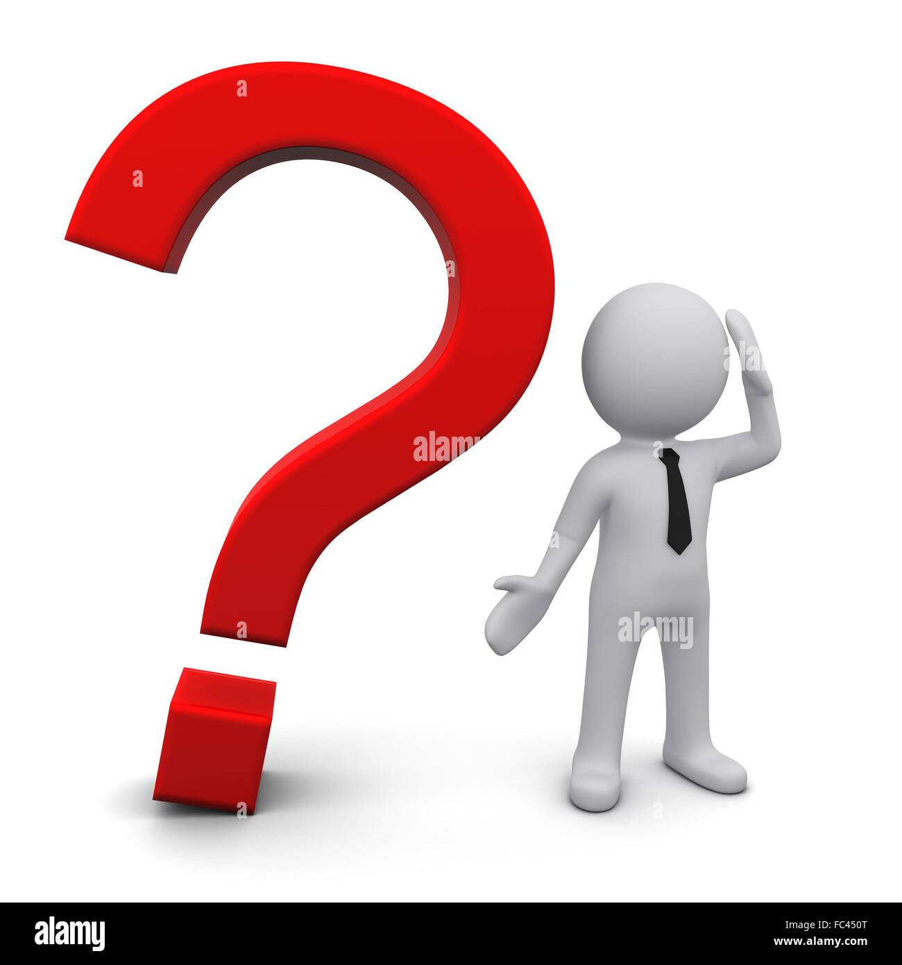 Black question mark white figure hi-res stock photography and images ...