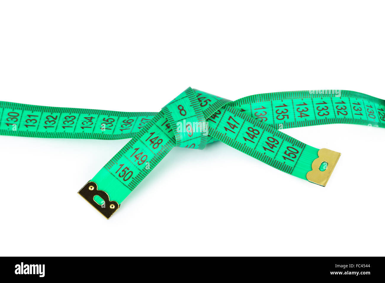 Green measuring tape Stock Photo - Alamy