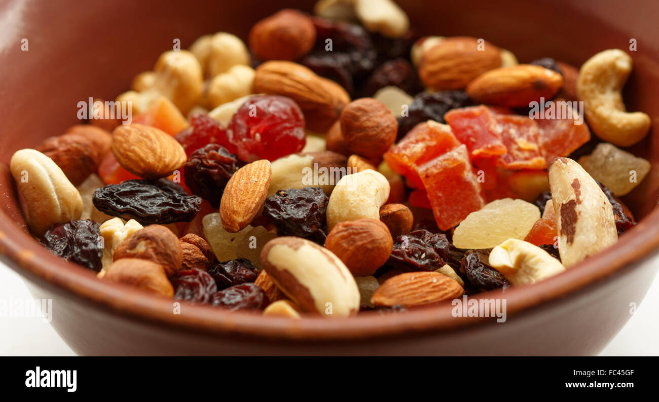 Nuts and dried fruits Stock Photo - Alamy