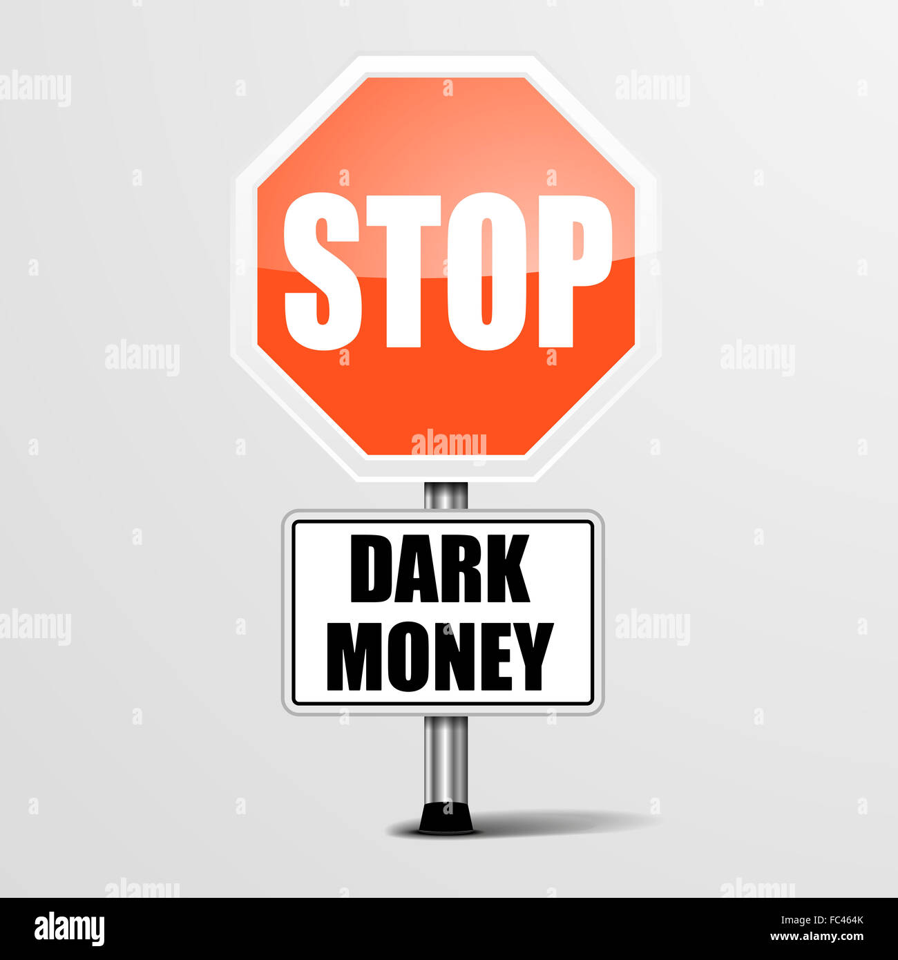 Sign Dark Money Stock Photo - Alamy