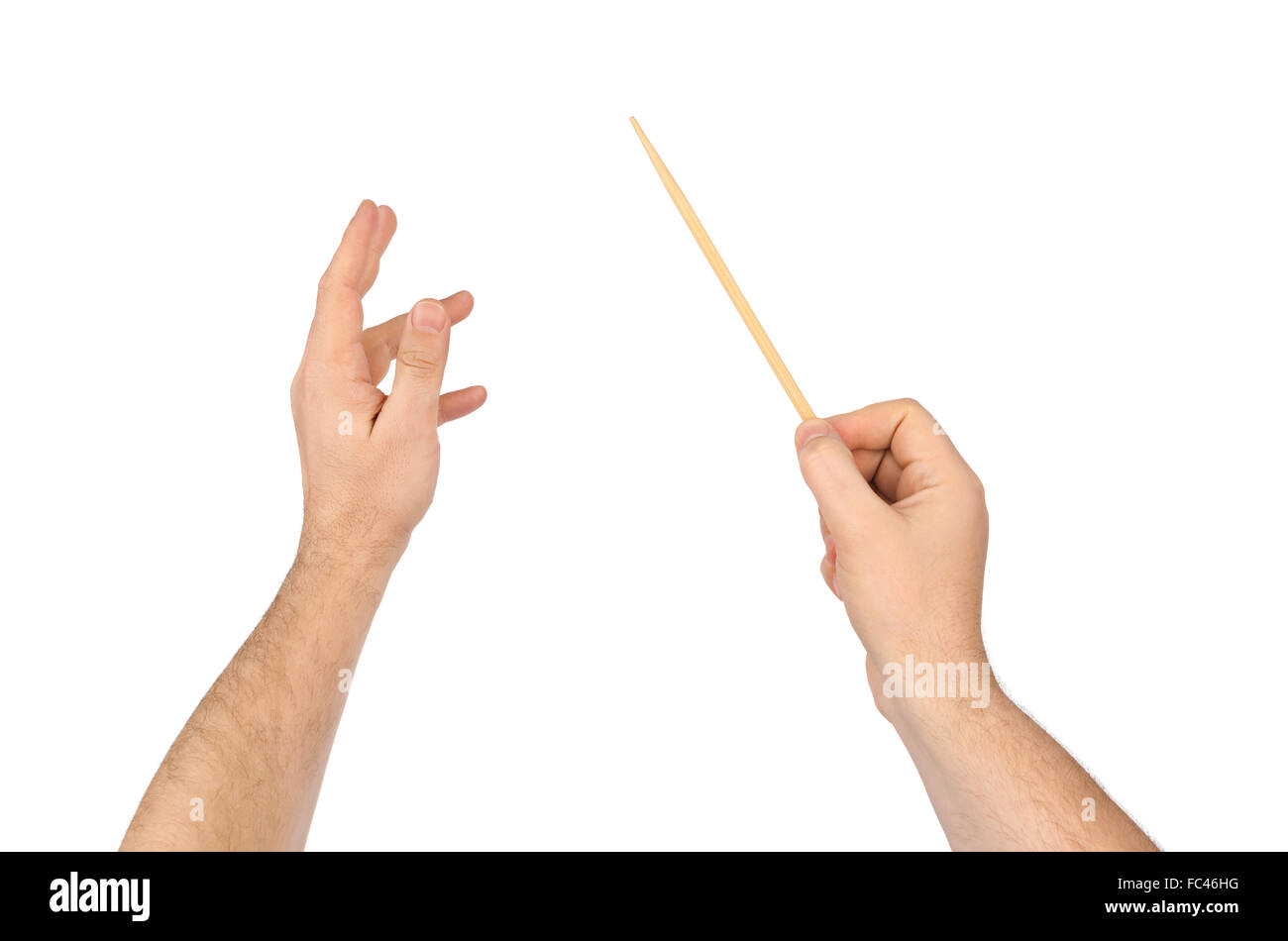 Music conductor hands Stock Photo - Alamy