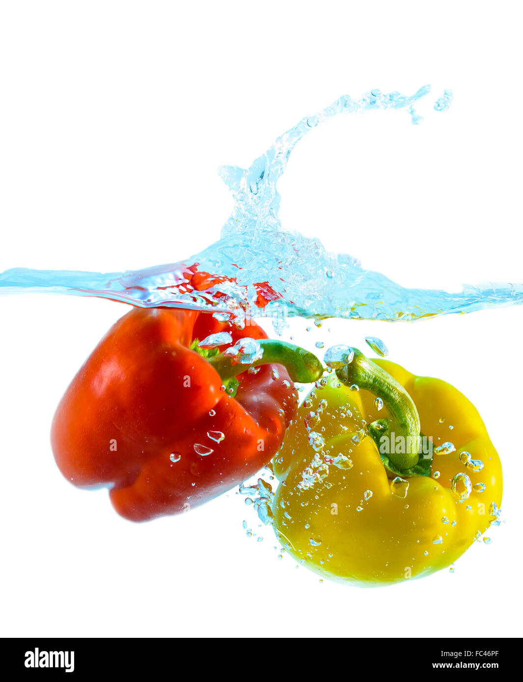 Pepper in water Stock Photo - Alamy