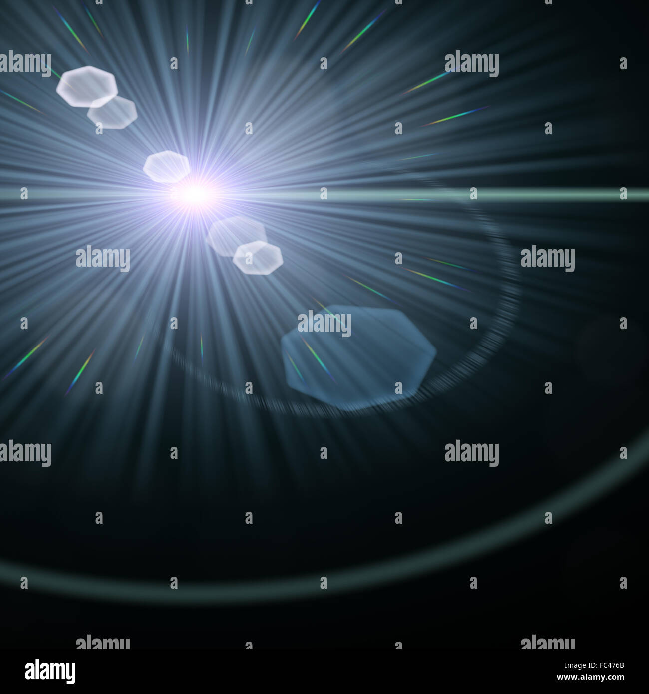 Colorful lens flare hi-res stock photography and images - Alamy