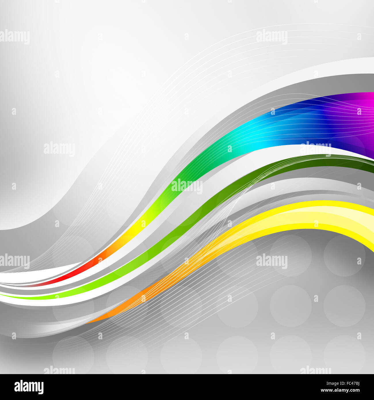 Colourful abstract illustration background with different elements ...