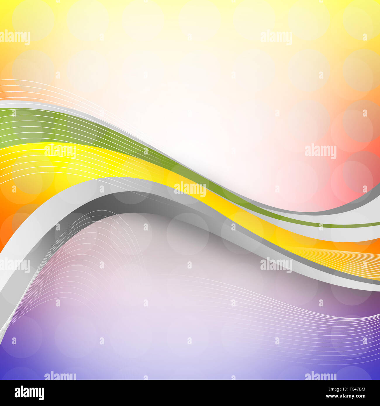 Colourful abstract illustration background with different elements ...