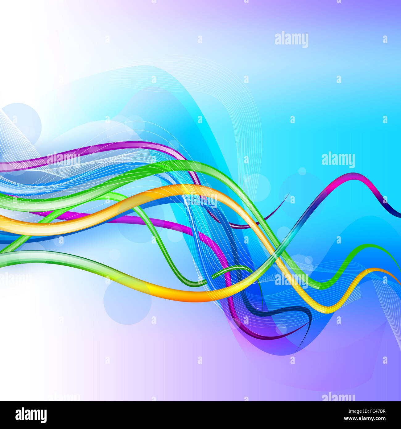 Colourful abstract illustration background with different elements ...