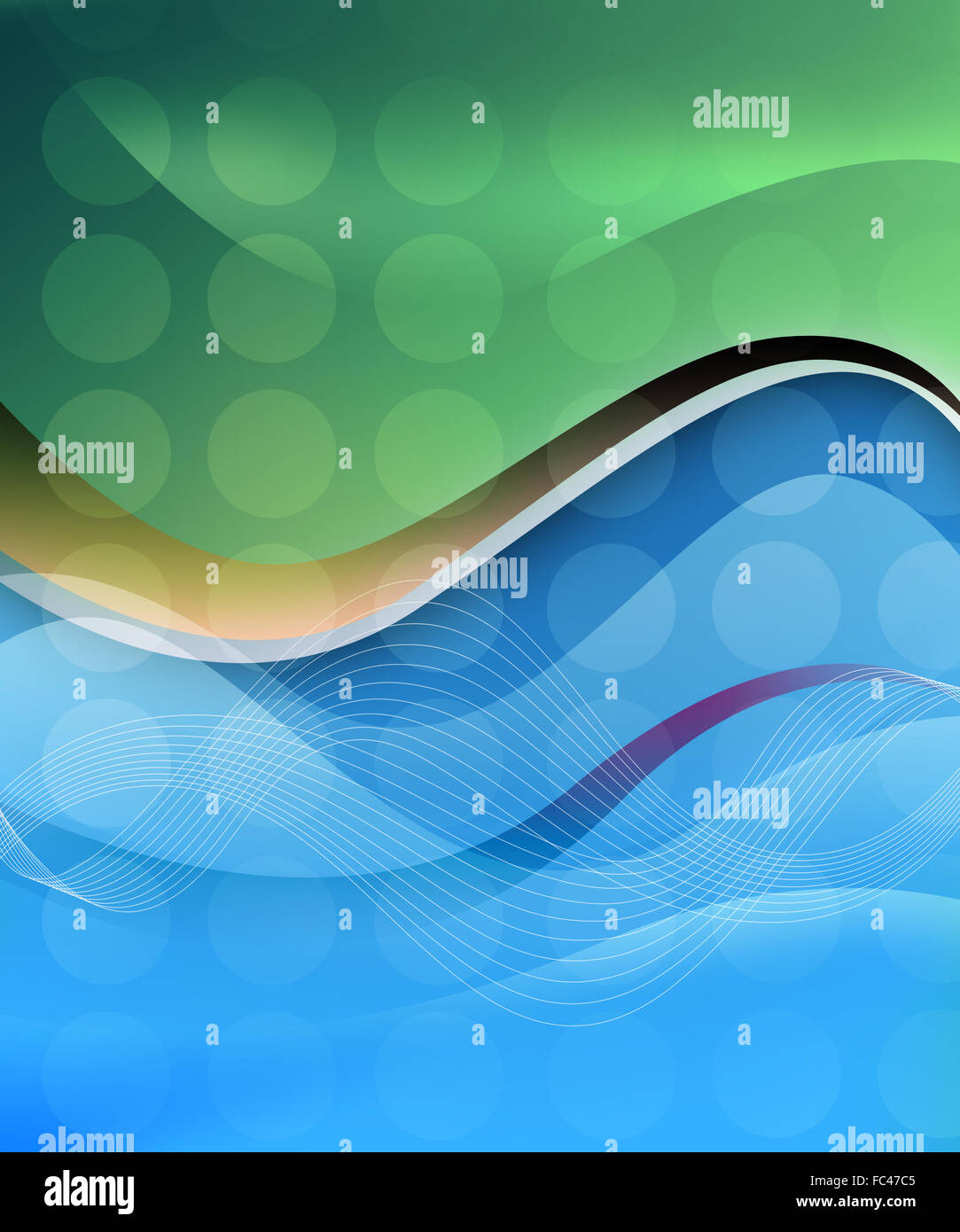 Colourful abstract illustration background with different elements ...