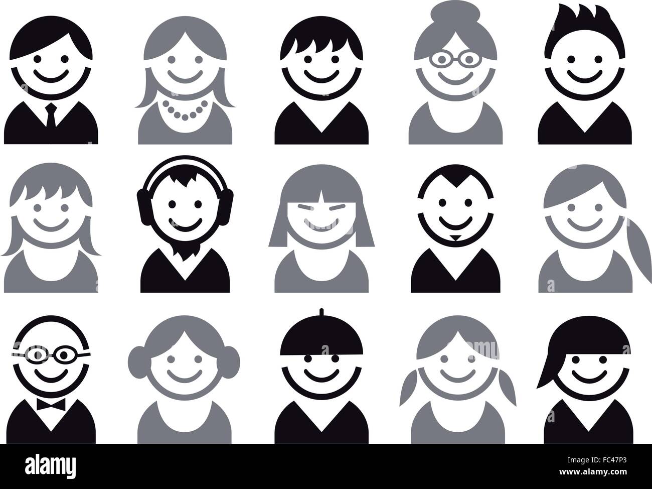 Character flat drawing woman hi-res stock photography and images - Alamy