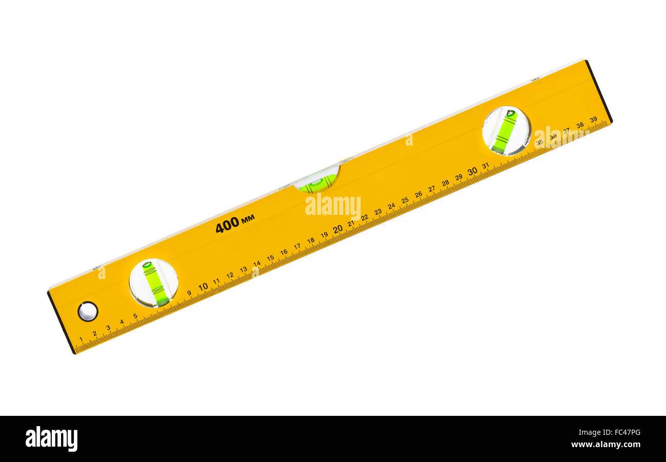 Construction level ruler Stock Photo - Alamy