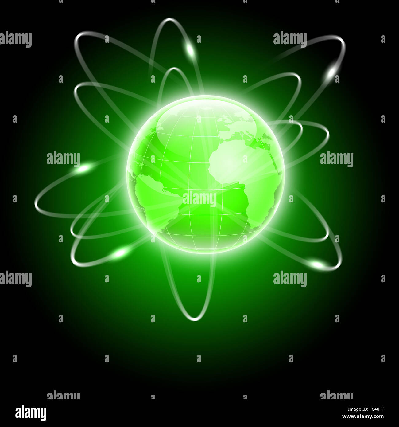 Abstract image of a social network. Map of the world Stock Photo - Alamy