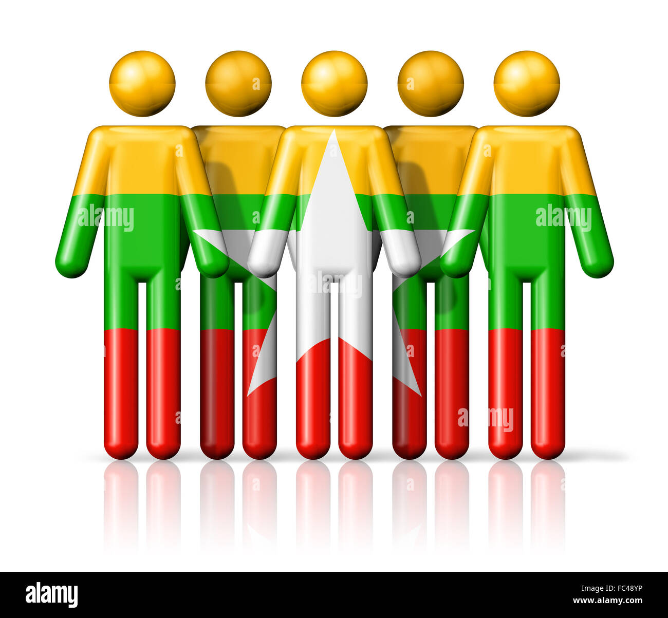 Myanmar community flag Cut Out Stock Images & Pictures - Alamy