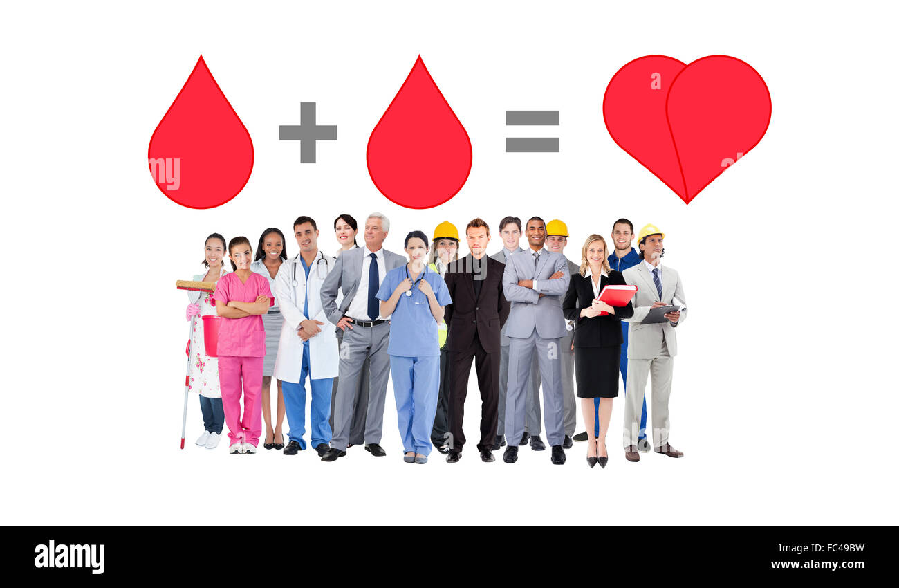Group people different jobs standing hi-res stock photography and ...