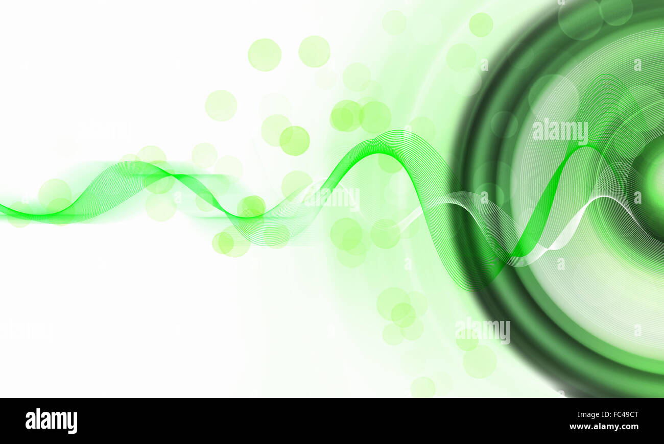 image of speakerphones and sound against white background Stock Photo ...