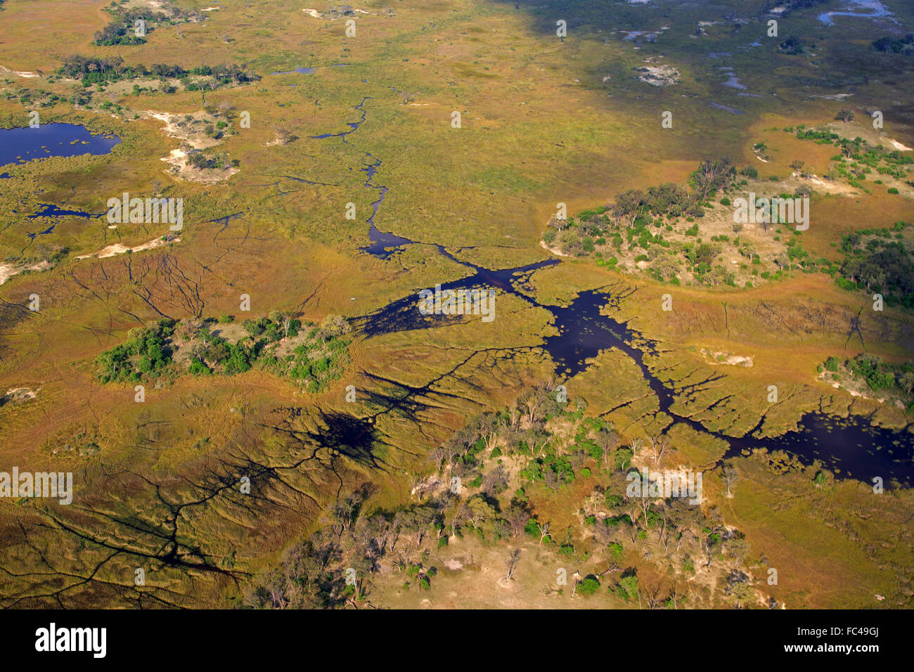 Botswana from above Stock Photo - Alamy