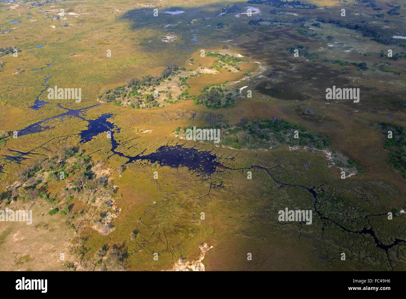 Botswana from above Stock Photo - Alamy