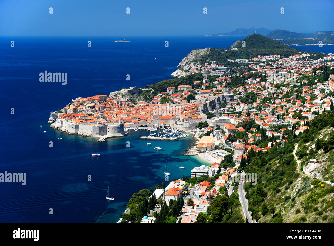 Aerial view of Dubrovnik Stock Photo - Alamy