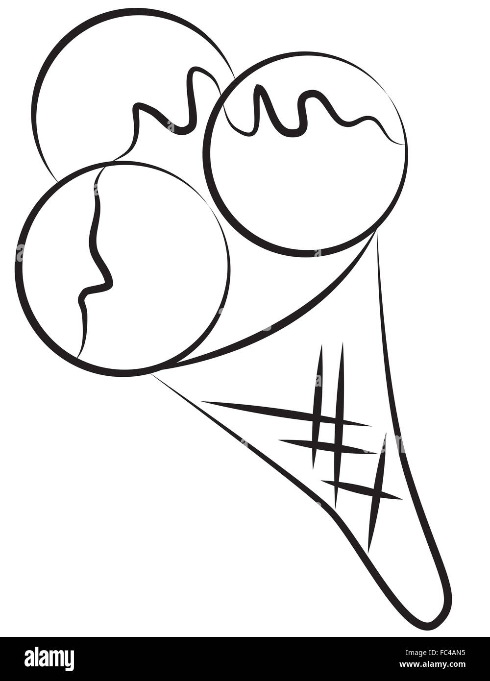 Vector illustration vanilla ice Black and White Stock Photos & Images ...