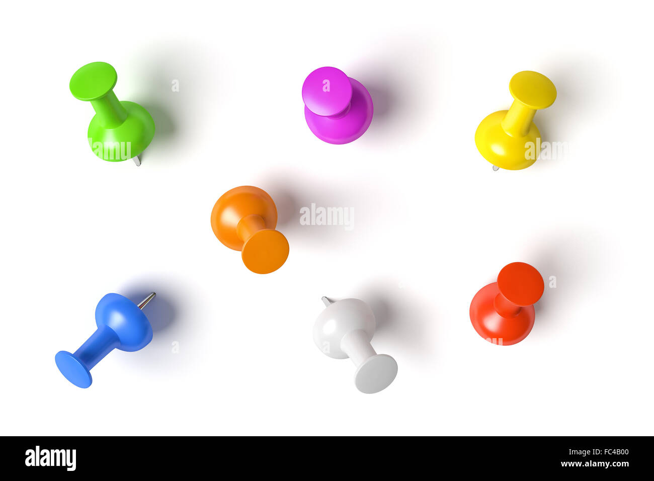 push pins set Stock Photo - Alamy