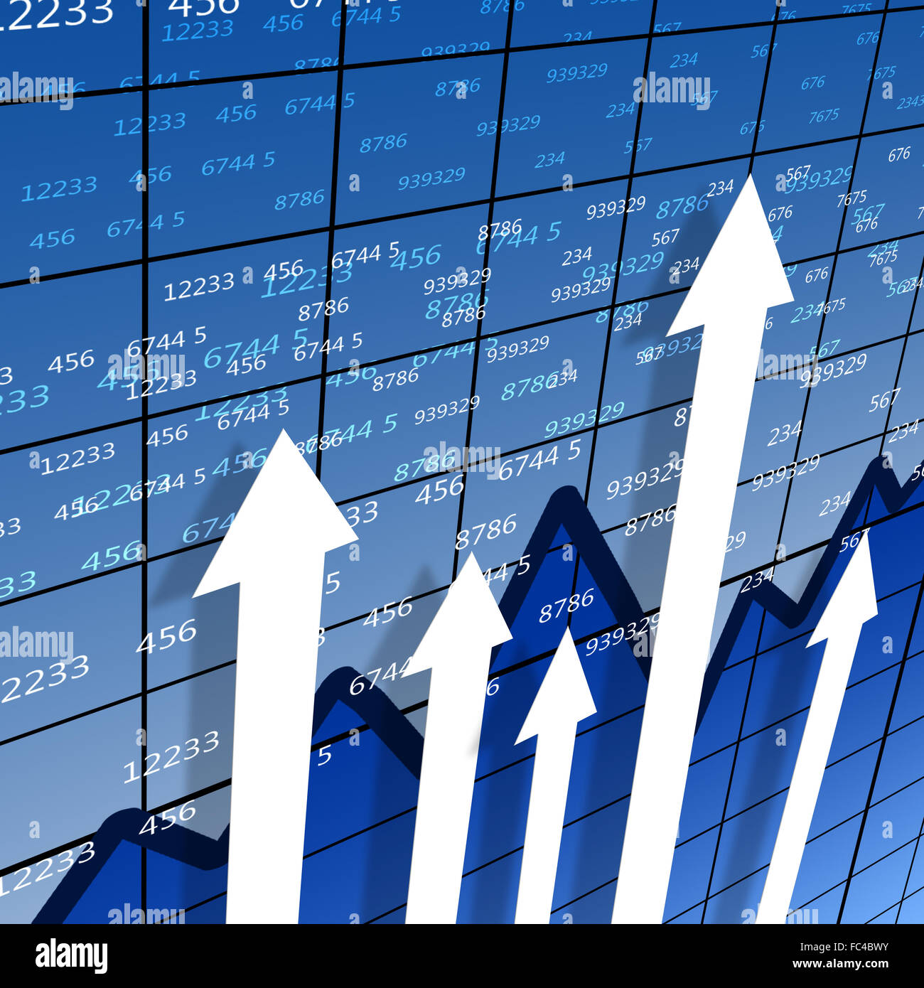 Market growth symbols hi-res stock photography and images - Alamy
