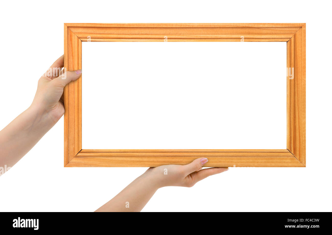 Frame in hands Stock Photo - Alamy