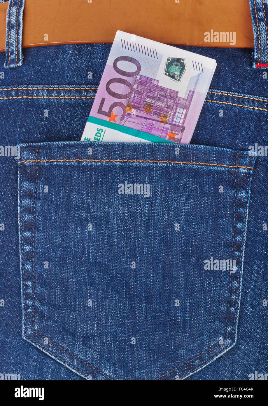 Money in jeans pocket Stock Photo - Alamy