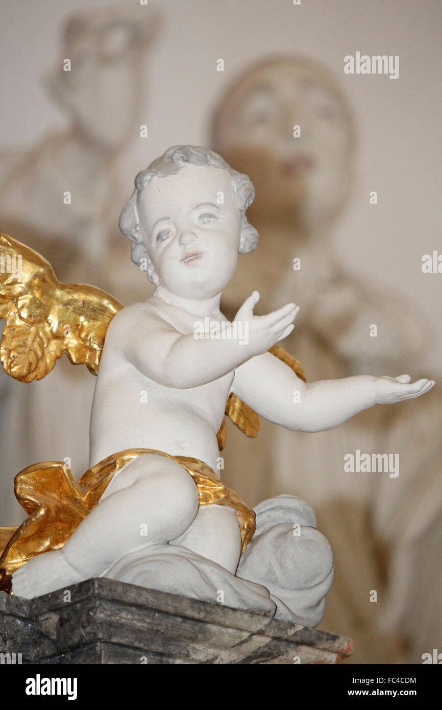 angel in Church Stock Photo - Alamy