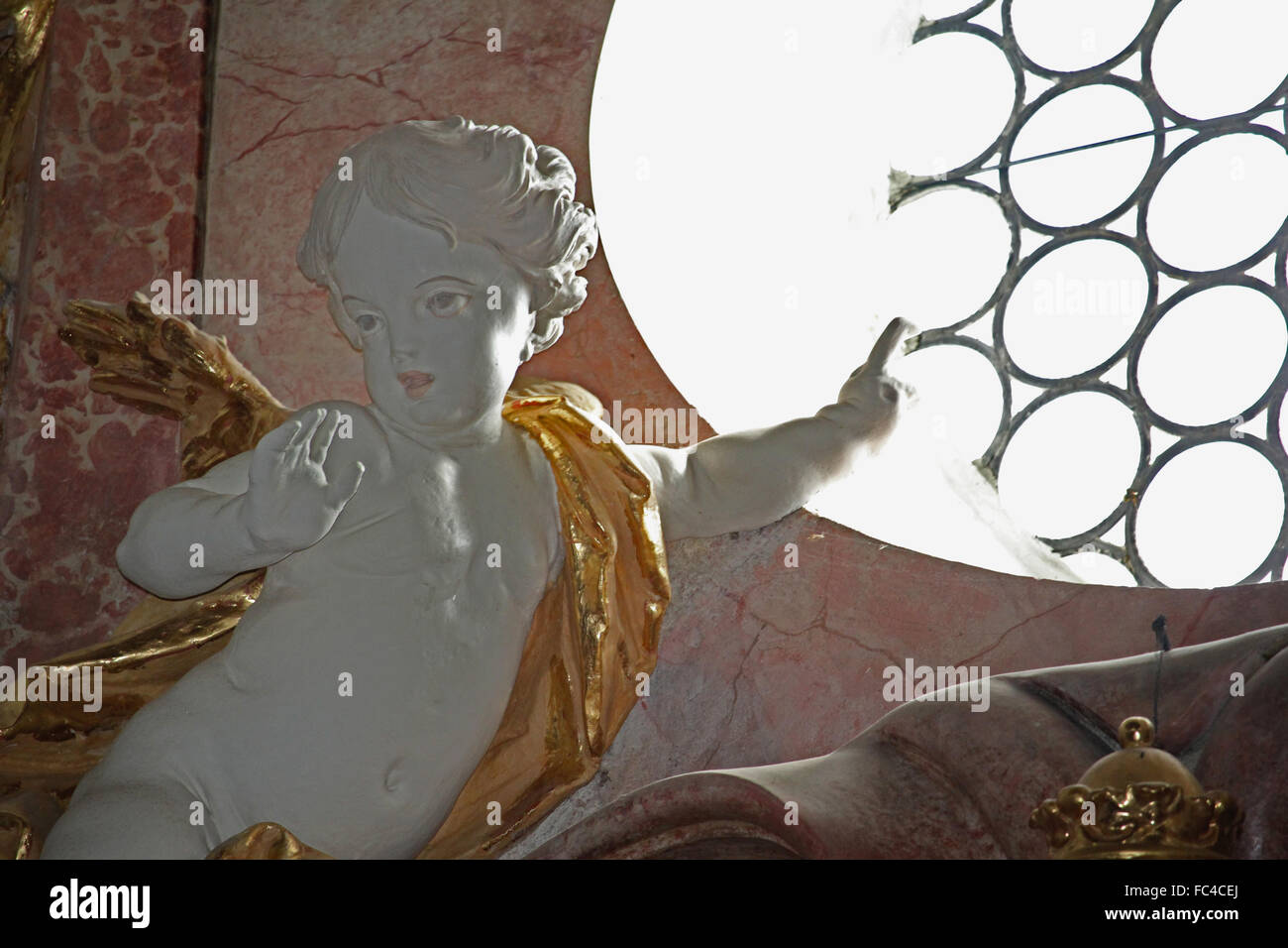 angel in Church Stock Photo - Alamy