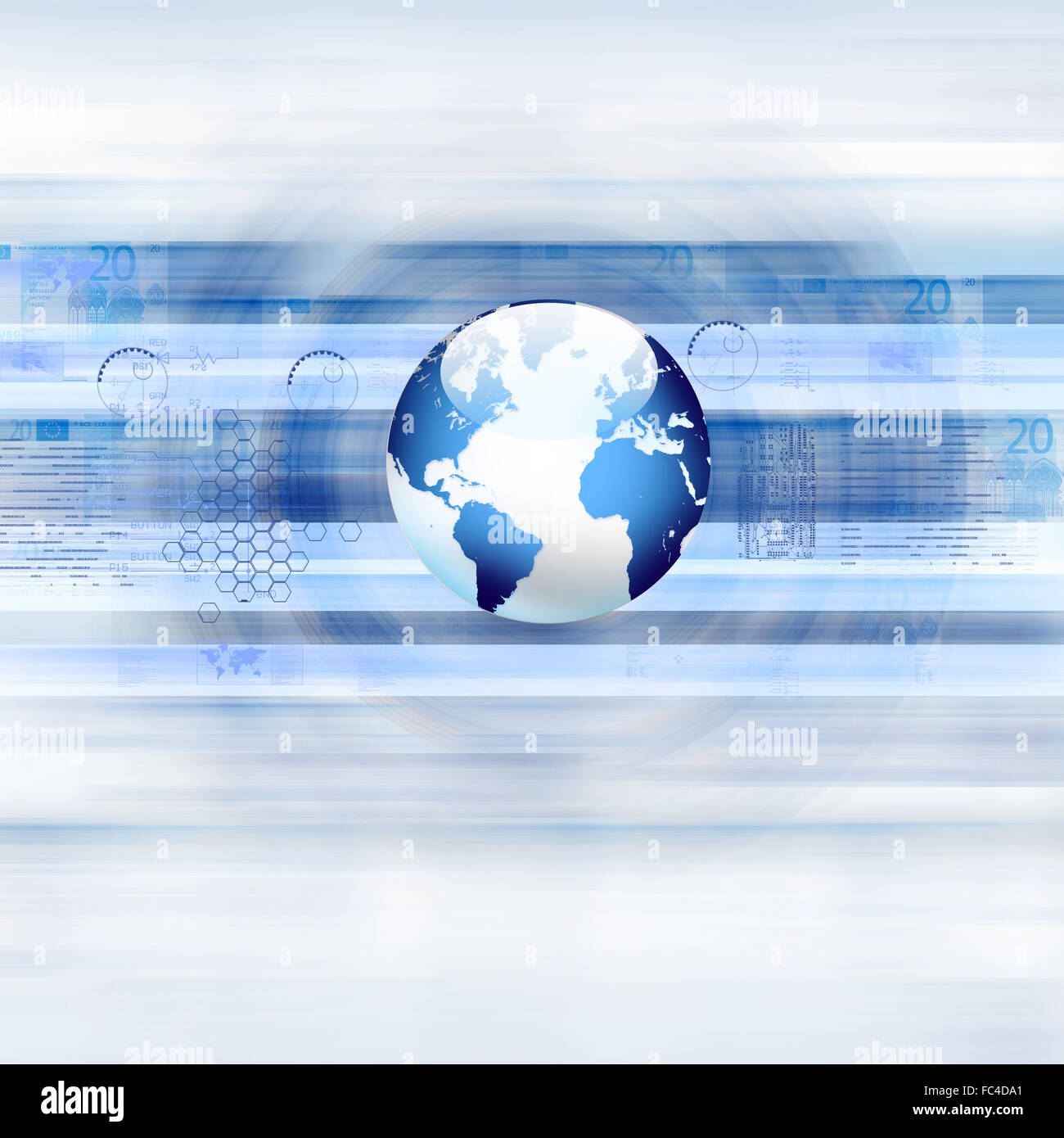 Abstract background with business elements. Symbol of a successful ...