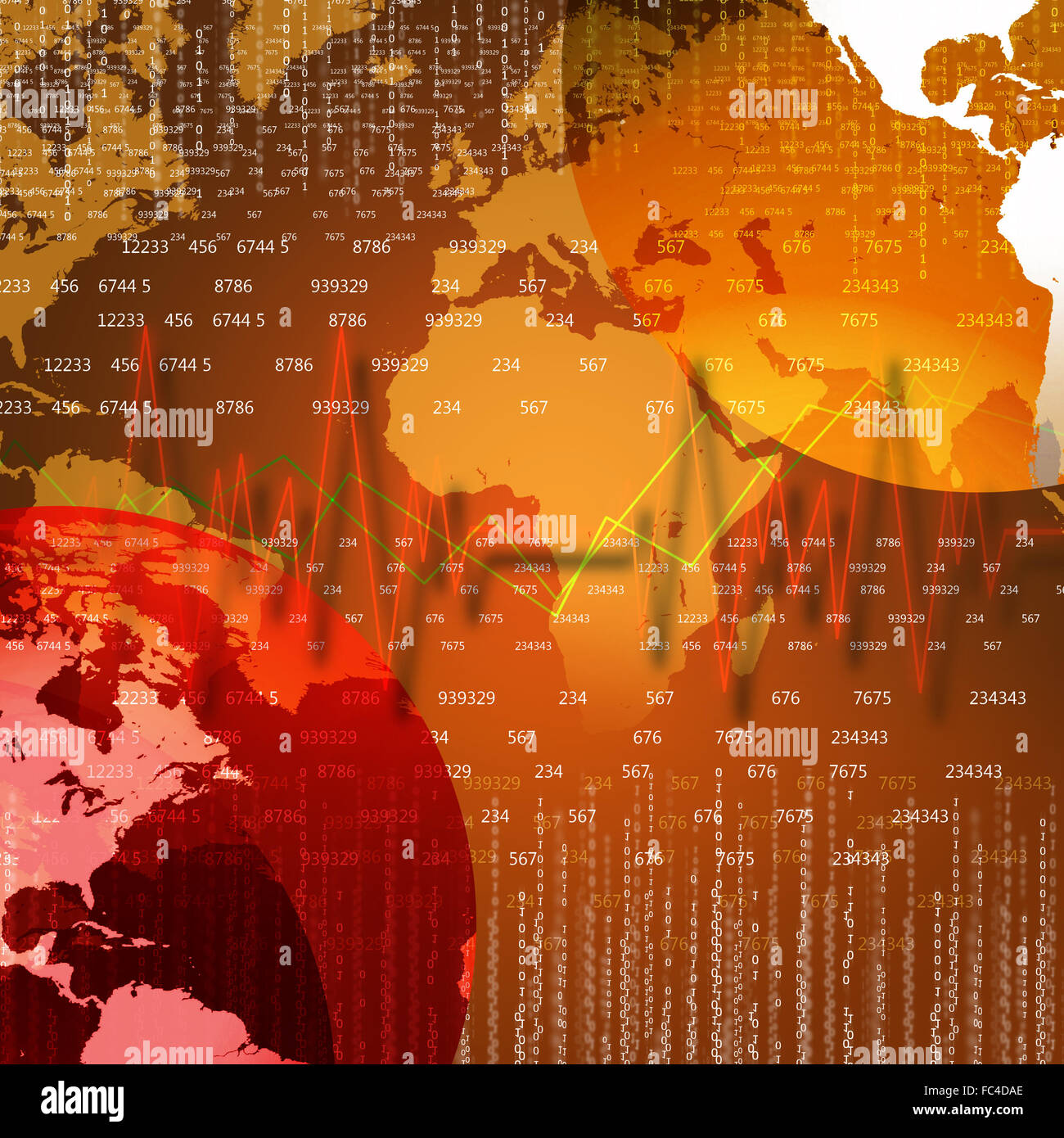 Abstract background with business elements. Symbol of a successful ...
