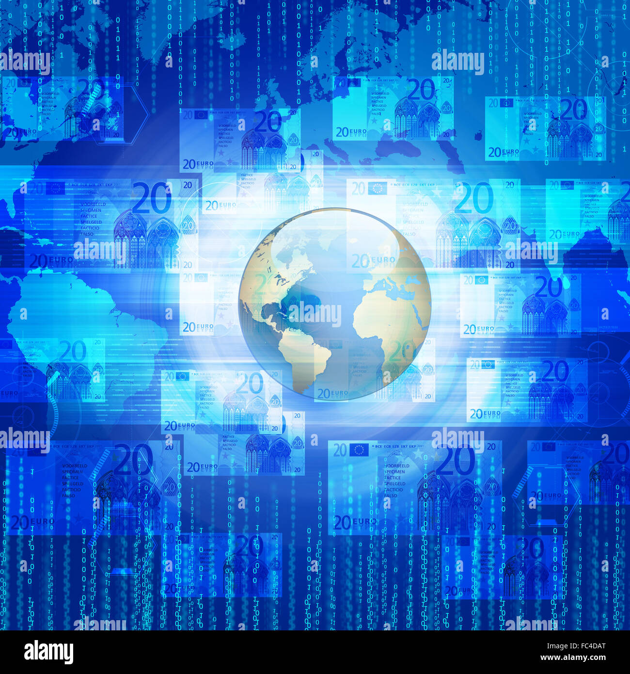Abstract background with business elements. Symbol of a successful ...