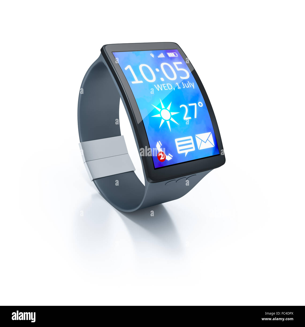 Smart watch wearable computer Cut Out Stock Images & Pictures - Alamy