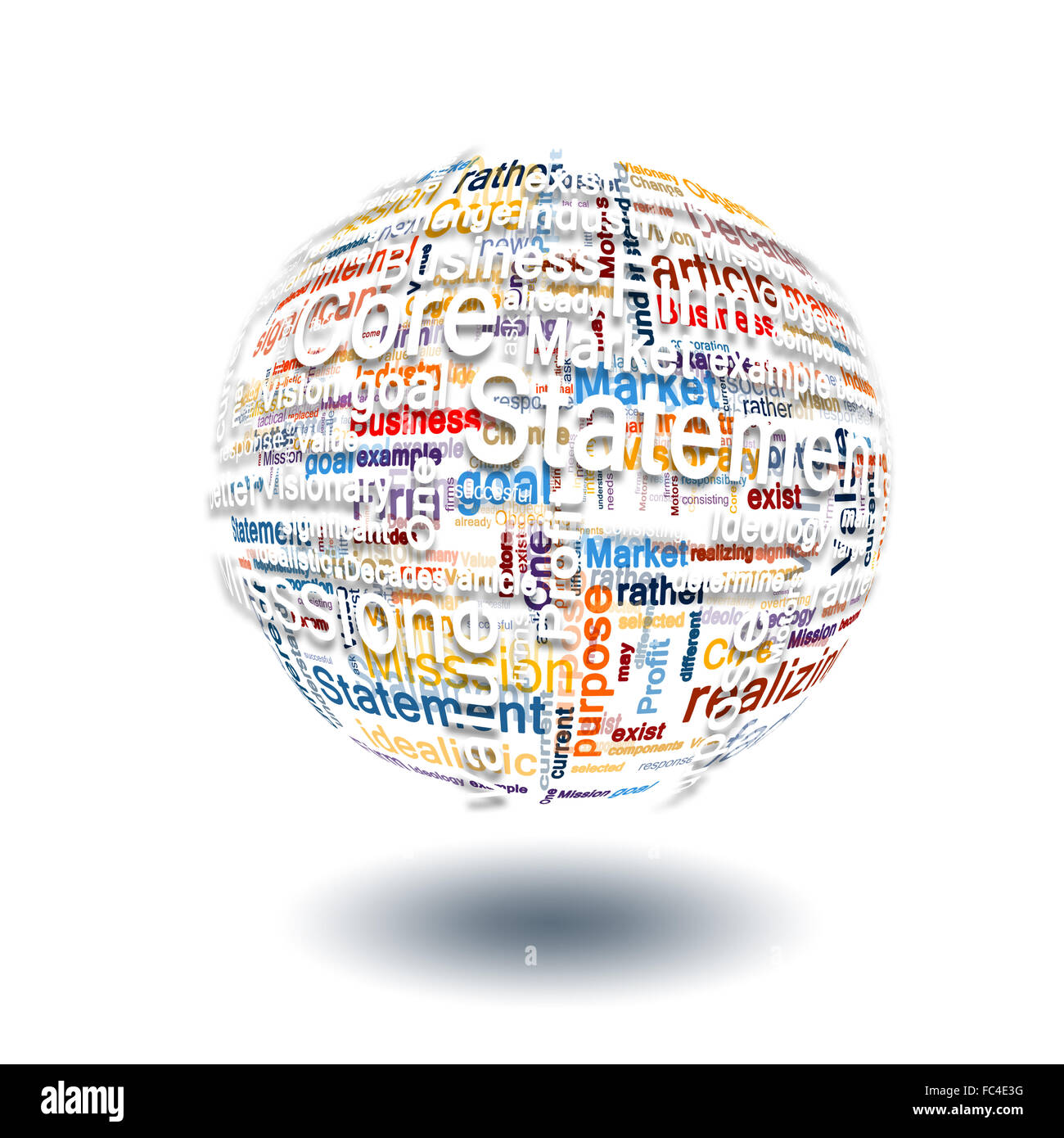 a world map made from business words as a concept of global business ...