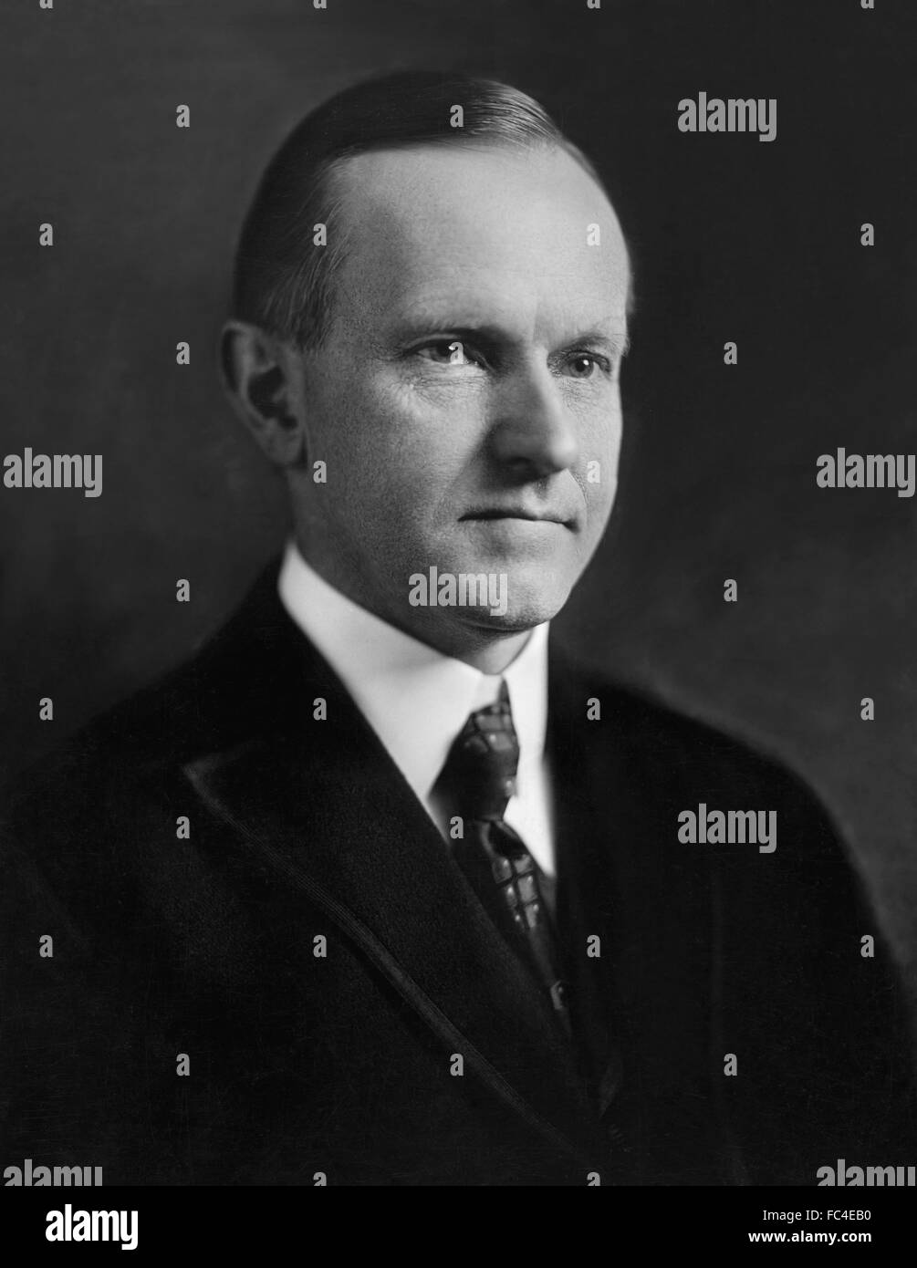 Calvin Coolidge Being Presidential